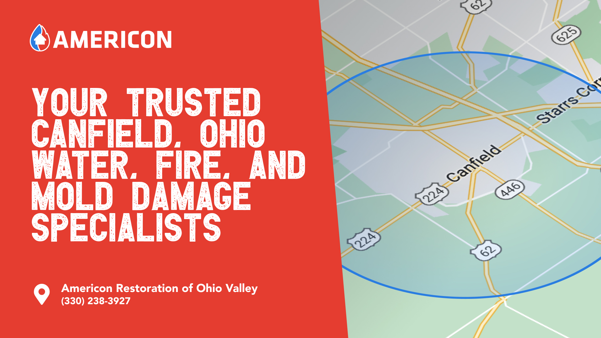Canfield, Ohio Water, Fire, and Mold Damage Specialists - Americon ...